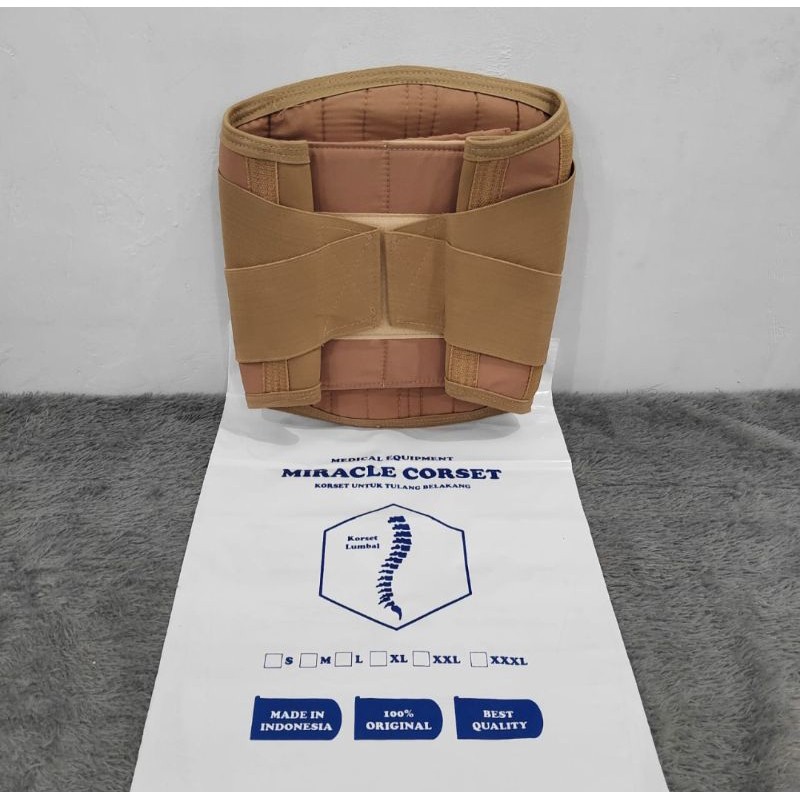 Jual Korset Orthopedi Lumbal / Korset Syaraf Kejepit Tulang Belakang S,M,L,XL,XXL,XXXL,XXXXL ...