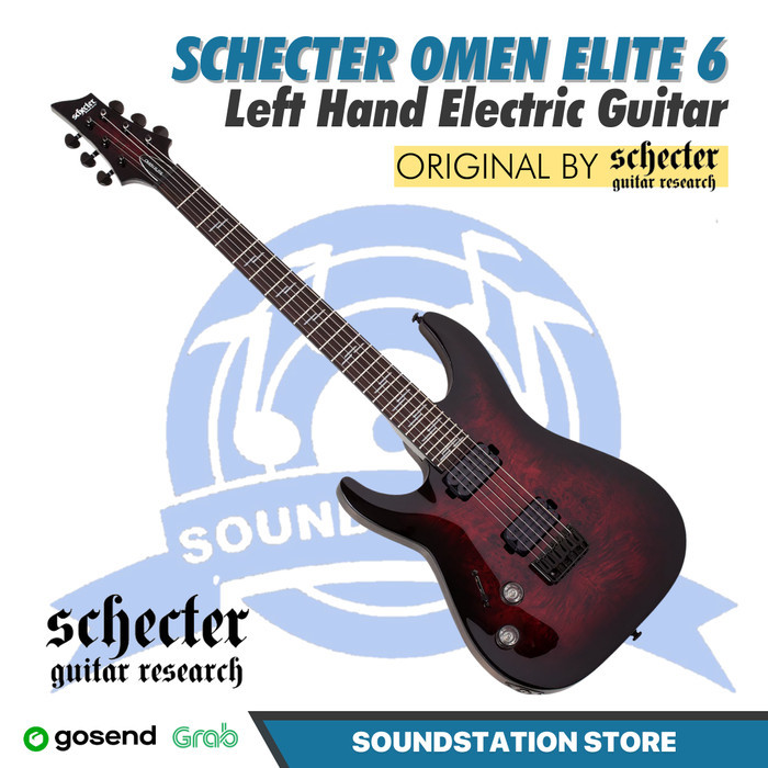 Jual Schecter Omen Elite 6 Left Handed Electric Guitar | Gitar Elektrik ...