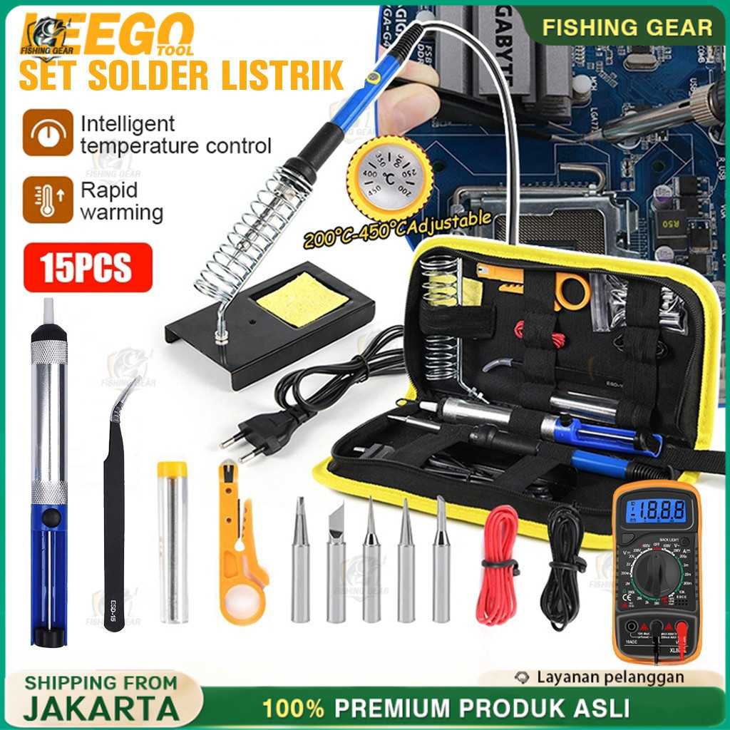 Jual Paket Solder Listrik Lengkap Set Solder Listrik Lengkap Dengan Multimeter Iron Tool Kit ...