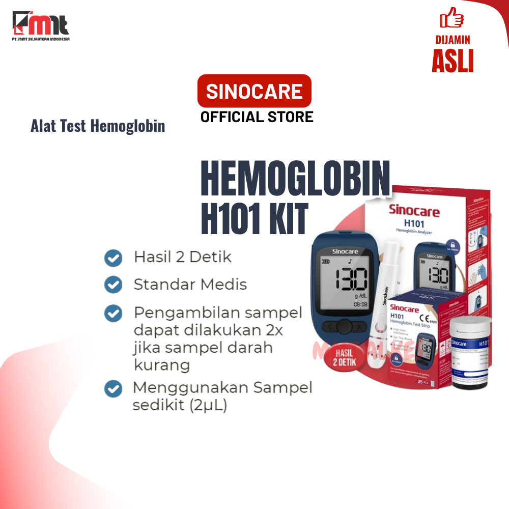 Jual Alat Cek Darah Hemoglobin H101 Sinocare Alat Tes HB - mmtalkes ...