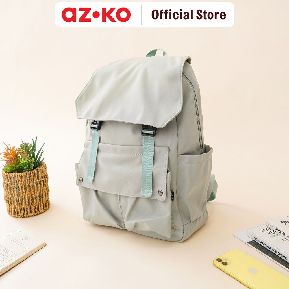 Jual AZKO Ataru Tas Ransel Dengan Clip Nylon - Abu-Abu Adult Backpack ...
