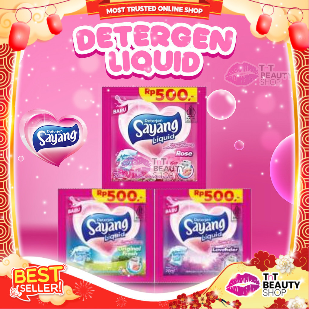 Jual Sayang Liquid Detergent 20 ml Series | Sayang Rose Liquid ...