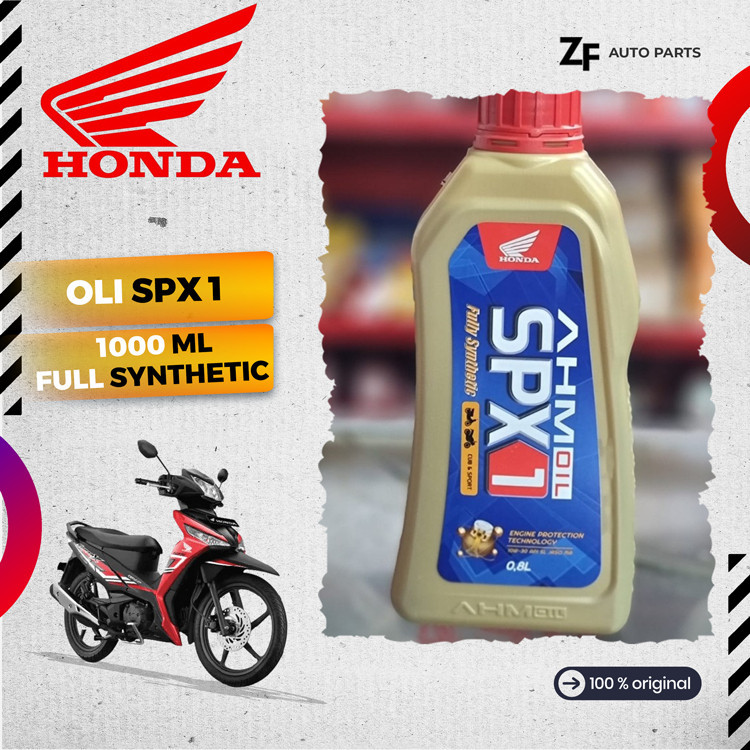 Jual OLI AHM SPX 1 0,8L / 1L FULL SYNTHETIC UNTUK MOTOR BEBEK | Shopee ...