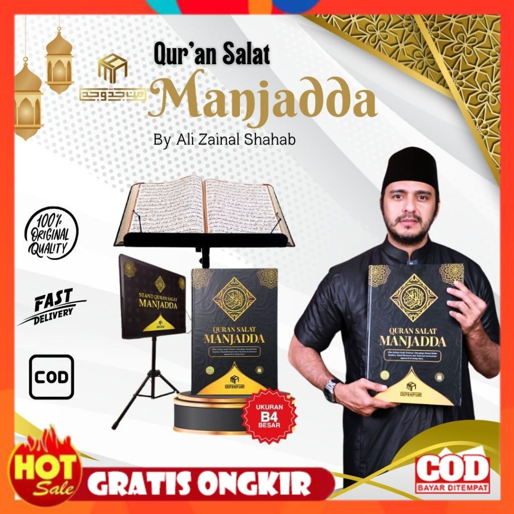 Jual [PREMIUM ORIGINAL] Paket Stand Plus Quran Mushaf Salat Manjadda ...