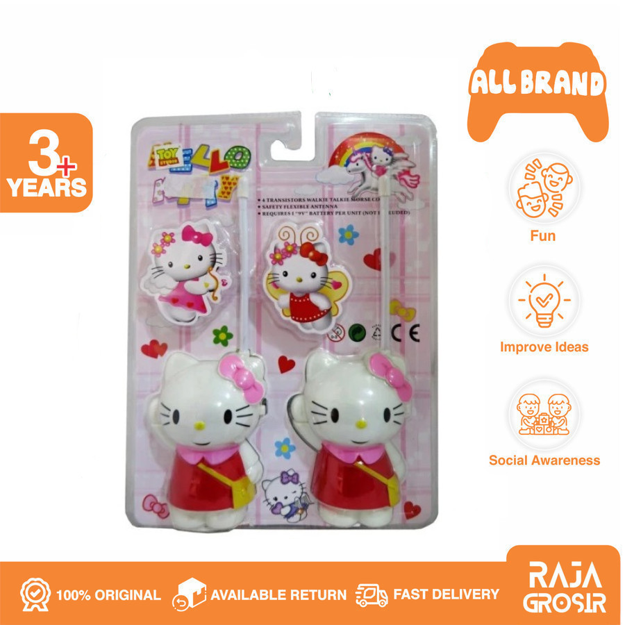 Jual Walkie Talkie Hand Telepon HT Karakter Hello Kitty | Shopee Indonesia