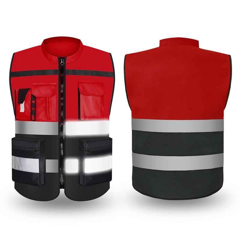 Jual High Visibility Reflective Safety Vest Construction Worker Road ...