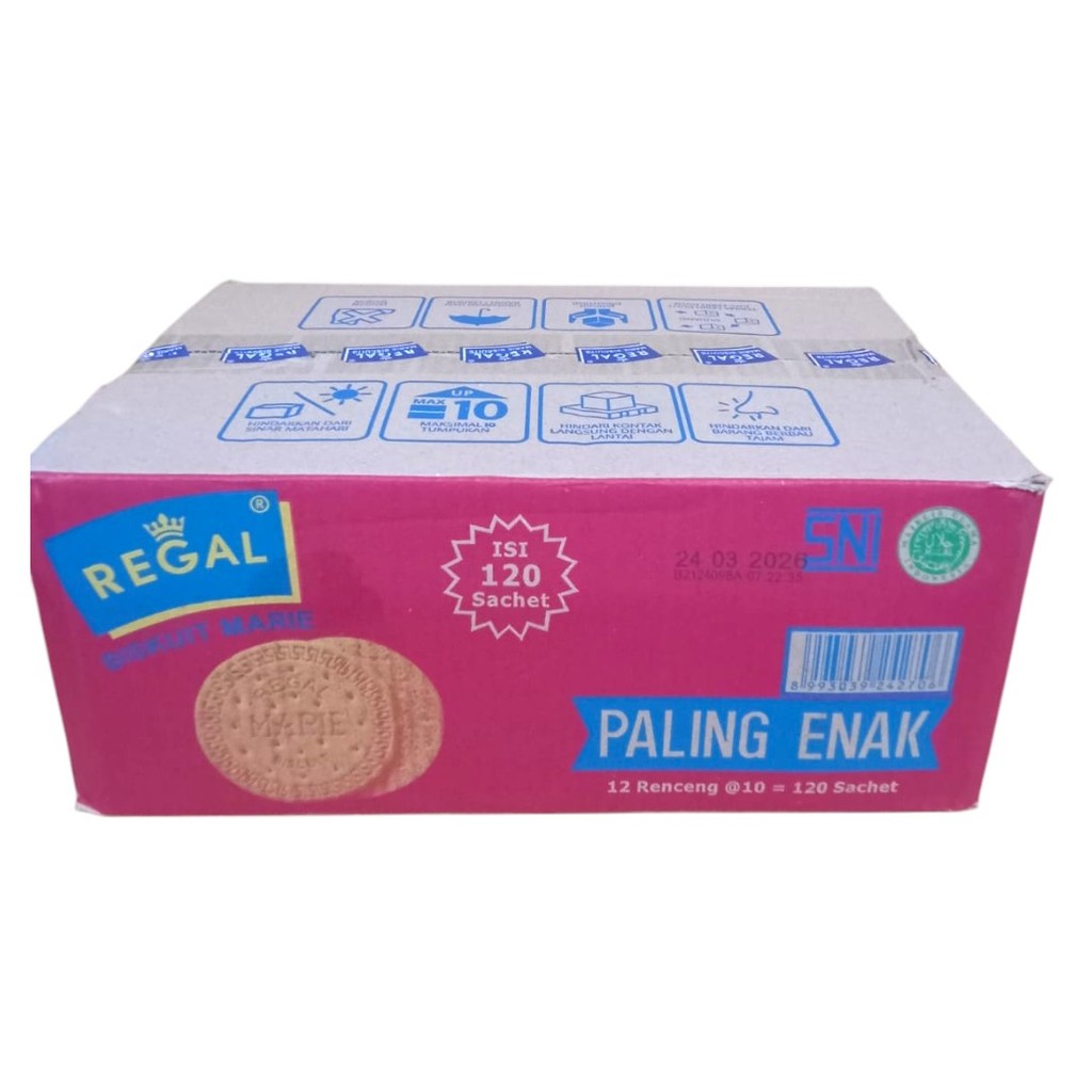 Jual Biskuit Regal Marie Marrie Biscuit 12 Renceng (1 Dus Karton ...