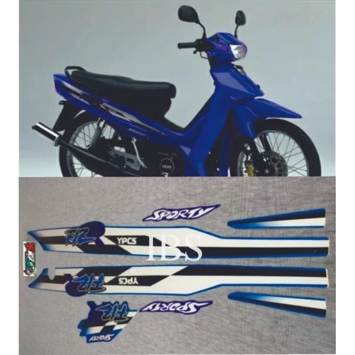 Jual STIKER STRIPING FIZ R FIZR BIRU 1997 POLET Stiker STIKER | Shopee ...