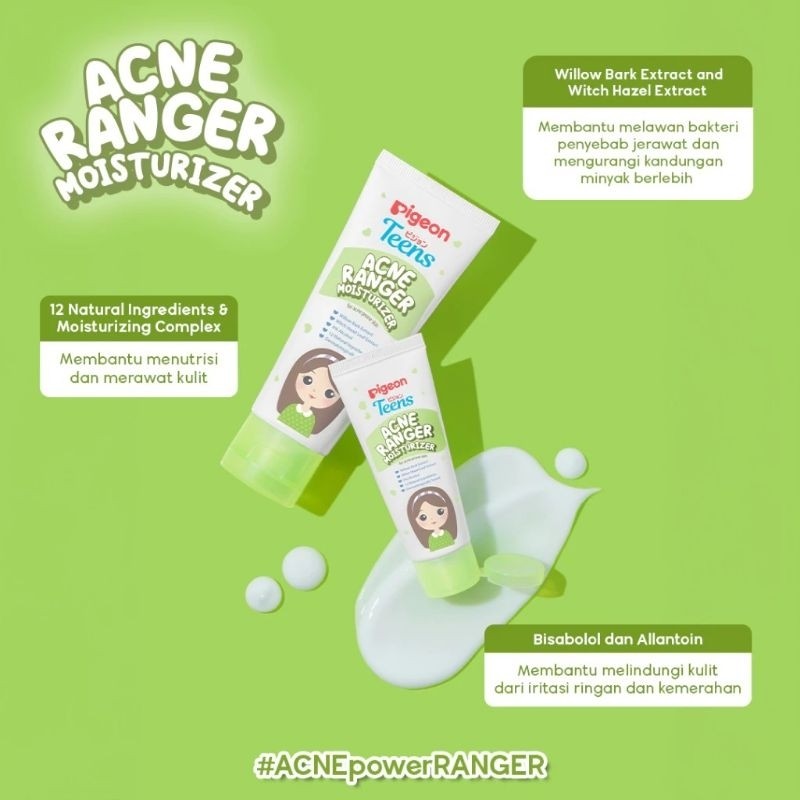 Jual PIGEON TEENS ACNE RANGER MOISTURIZER 20ML & 50ML | Pelembap Kulit ...