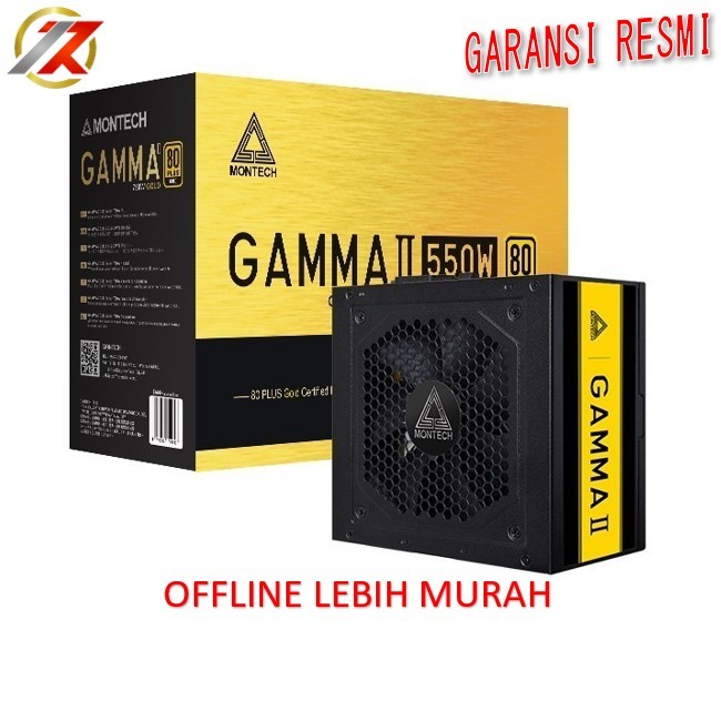 Jual MONTECH GAMMA II 550W 80 PLUS GOLD POWER SUPPLY | Shopee Indonesia