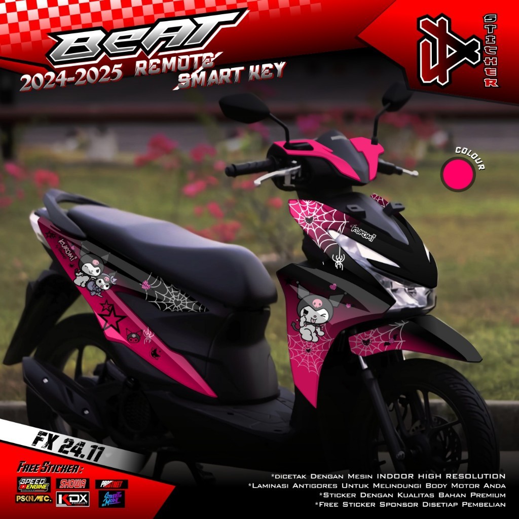 Jual TERBARU Decal Stiker Honda Beat CBS Street Deluxe Gen 2 SMART KEY ...