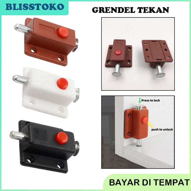 Jual Grendel Tekan Grendel Otomatis Slot Pintu Otomatis Grendel Pencet ...
