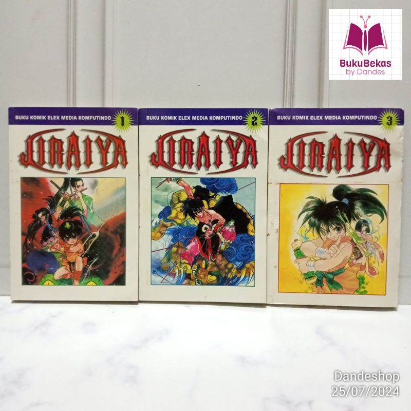 Jual JIRAIYA by Masae Hashimoto - Komik Set 1-3 Tamat Lengkap | Shopee ...