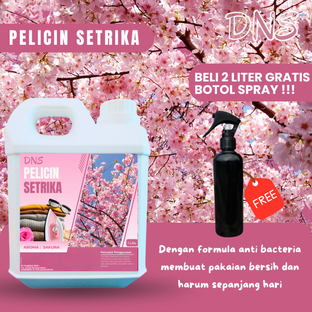 Jual Beli 1 Free Spray DNS Pelicin Setrika Pakaian Laundry 1L - Aroma ...