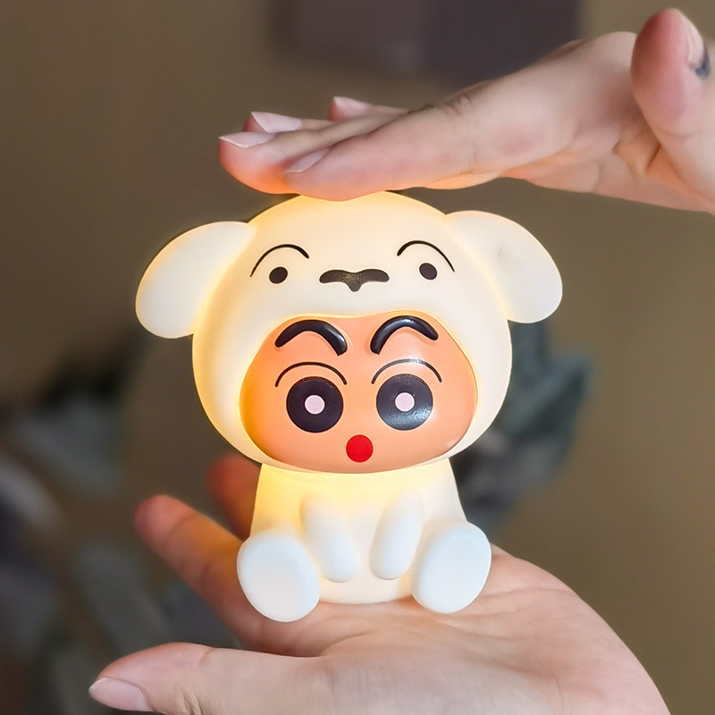 Jual Lampu Tidur LED Crayon Shinchan Silikon Lembut Touch Sensor ...