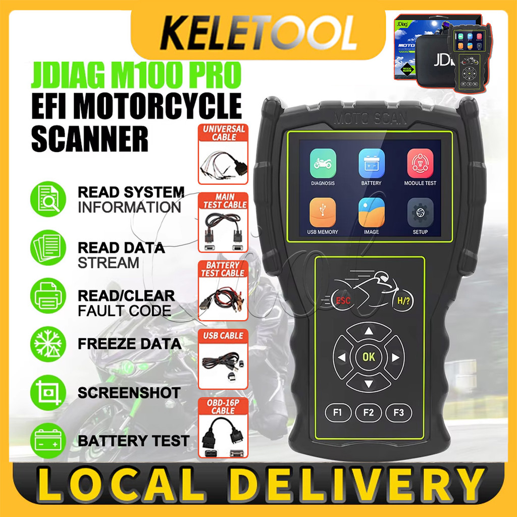 Jual M100 Pro Motor Scanner OBD2 CO DLC Motor Injeksi Scanner Function ...