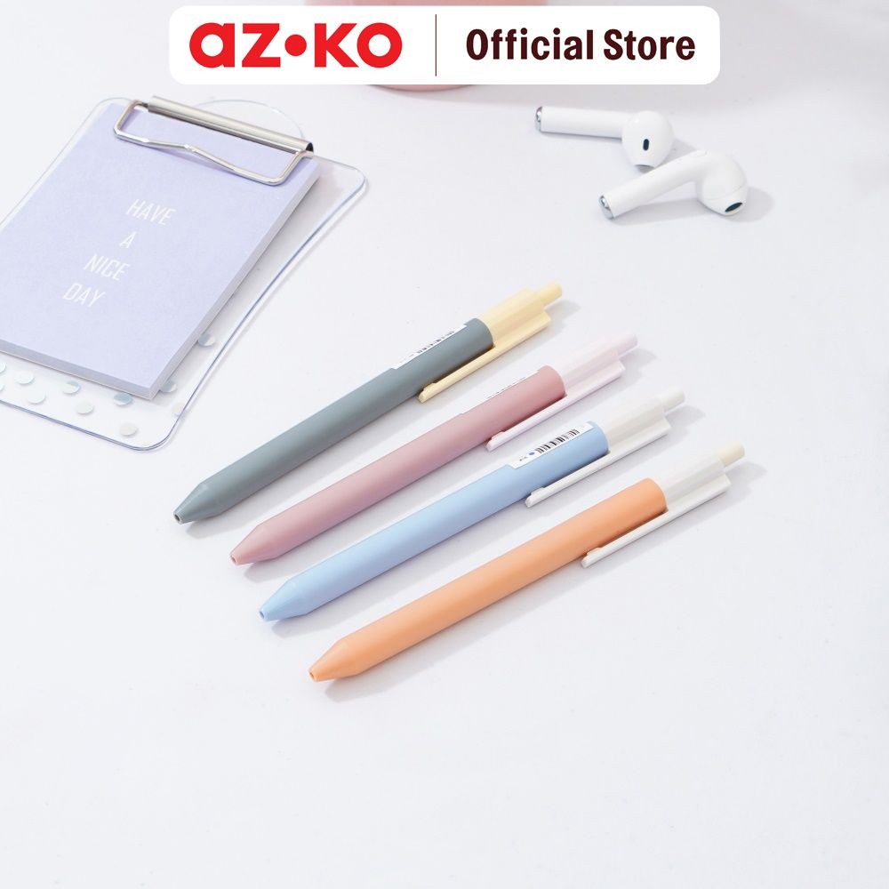 Jual AZKO Ataru Set 4 Pcs Pulpen Biru Retractable - Pastel | Shopee ...