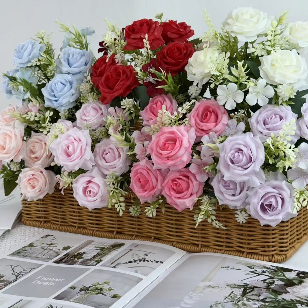 Jual IN GOOD - Bouquet bunga BKT 1016 FEN 7Cbg Bunga Mawar Artifisial ...