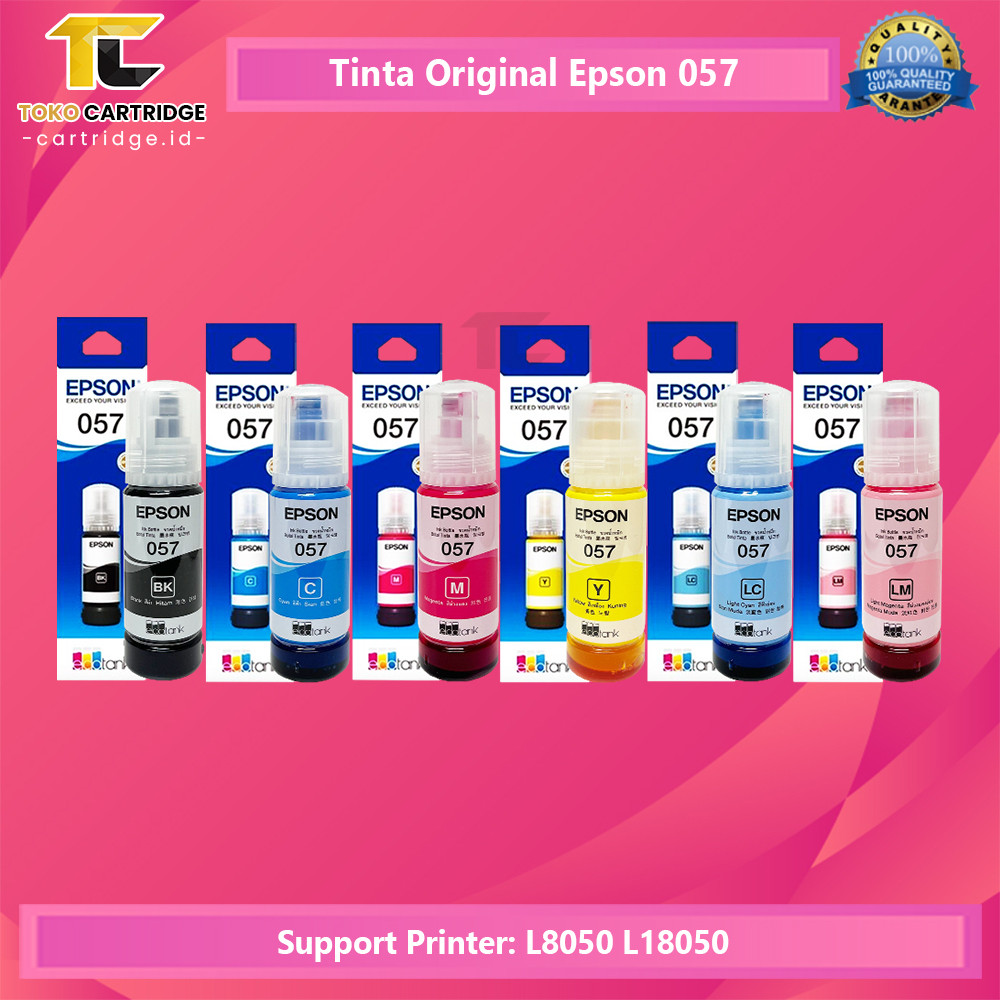 Jual Tinta Refill Epson L8050 L18050 Ink 057 Original, Tinta T09D L ...