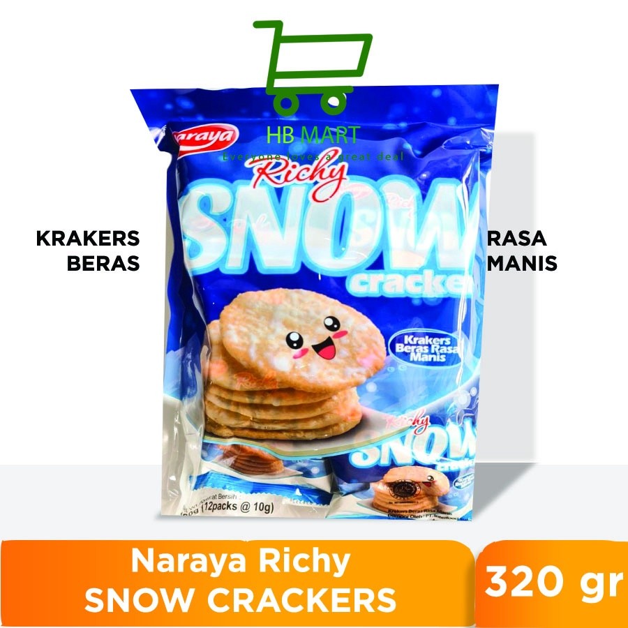 Jual NARAYA RICHY 320 GR SNOW CRACKERS | Shopee Indonesia