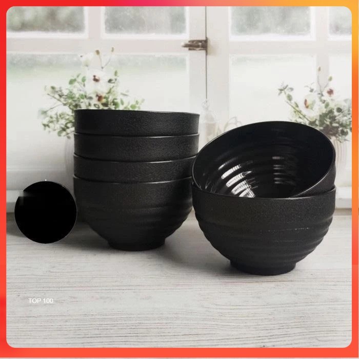 Jual Lusinan isi 12pcs Mangkuk Plastik Ulir Bulat Tahan Panas Mangkok ...