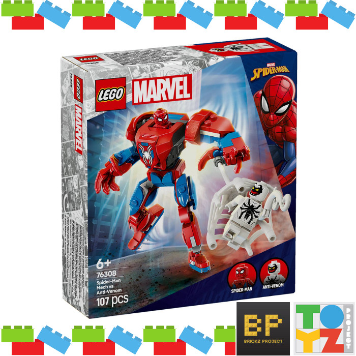 Jual Lego 76308 Marvel - Spider-Man Mech vs. Anti-Venom Bp01 | Shopee ...