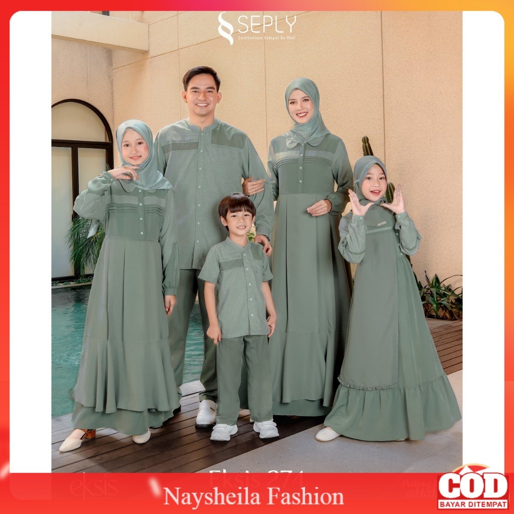 Jual Baju Lebaran 2025 Couple Keluarga Sarimbit Seply Eksis 274 ...