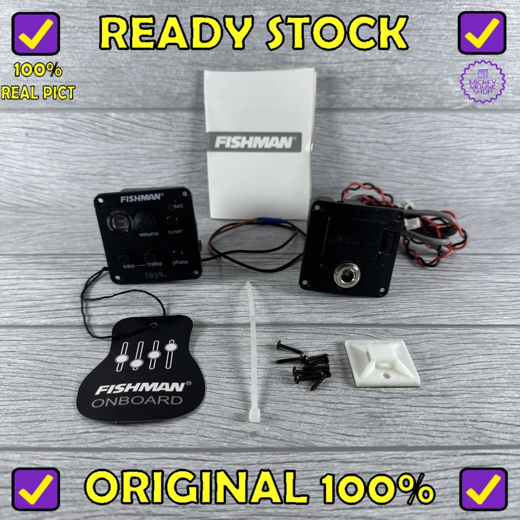 Jual Preamp Gitar Akustik Fishman EQ-Isys+ Isys + Plus Tuner Tone ...