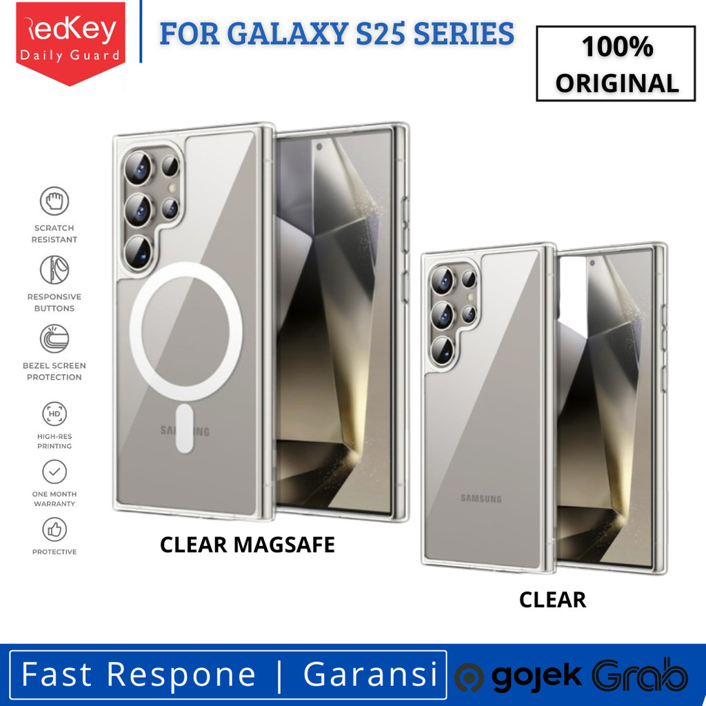 Jual Redkey Case Samsung Galaxy S25 Ultra Plus 5G Clear Case Air Hybrid Premium | Shopee Indonesia