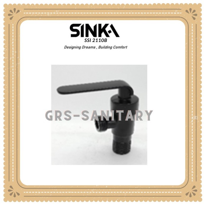Jual SINKA SSI 2110B STOP KRAN NON BRASS BLACK | Shopee Indonesia