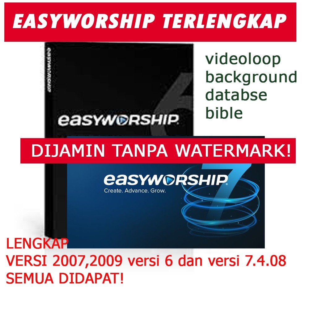 Jual Bundle Paket EasyWorship 7 Software Aplikasi Gereja Easy Worship ...