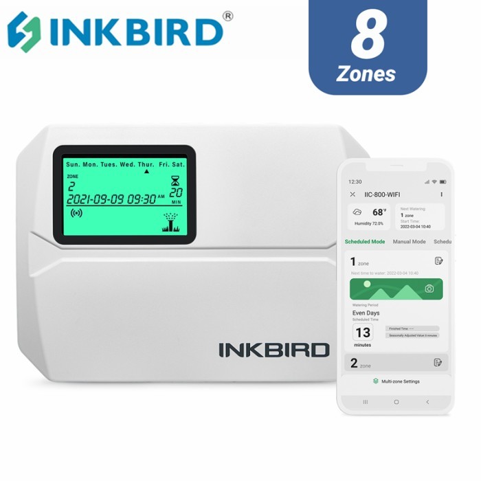Jual INKBIRD 8-Zone Control Wi-Fi Smart Sprinkler Controller Indoor ...