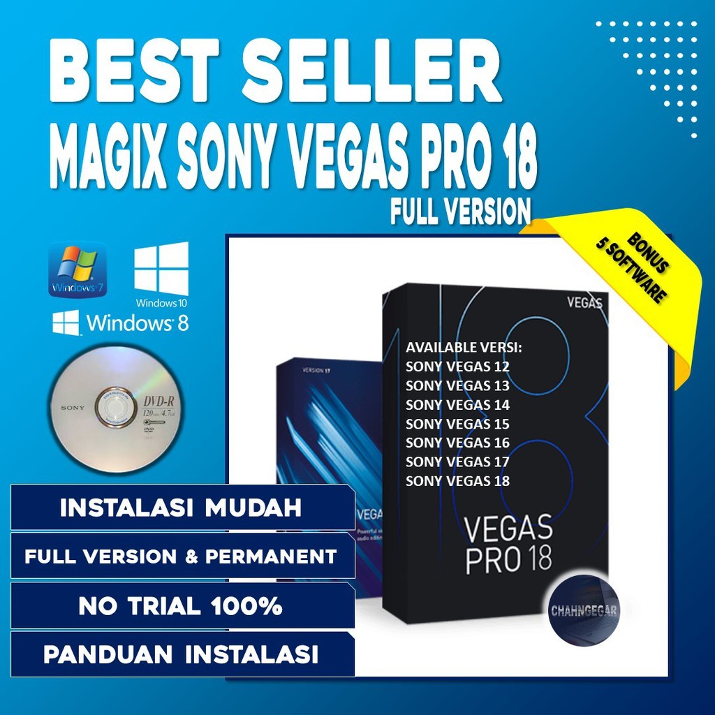 Jual MAGIX Sony Vegas Pro 18 Terbaru Full Version | Software Windows ...