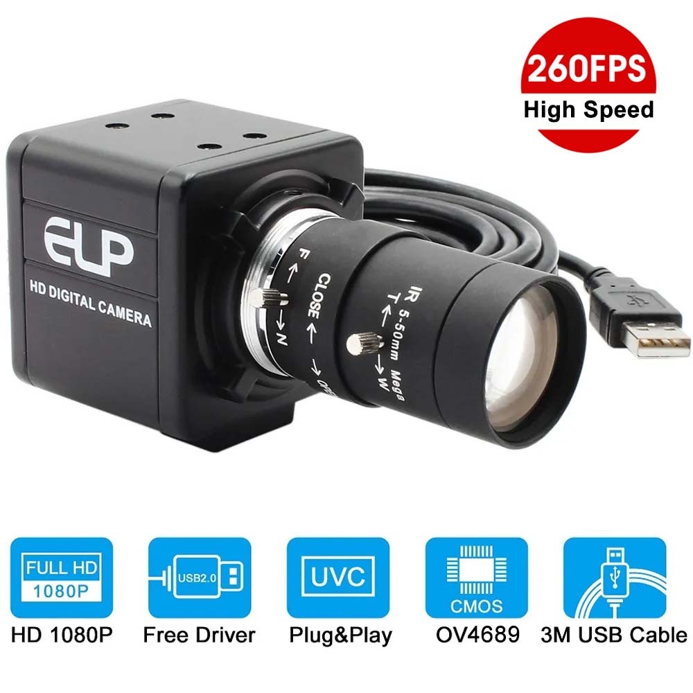 Jual ELP High Speed MJPEG 1080P 60fps/ 720P 120fps/ 360P 260fps UVC ...