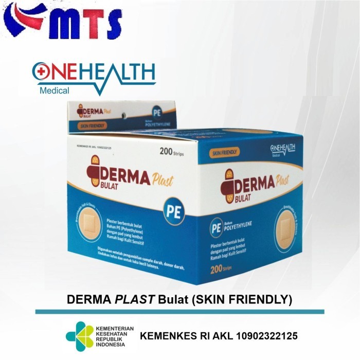 Jual COD - ONEHEALTH Dermaplast Plester Luka BULAT PE Coklat Derma ...