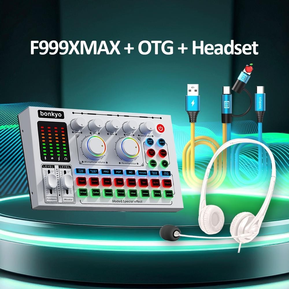 Jual Bonkyo F999MAX +Headset+2 in 1 OTG cable New upgraded metal ...