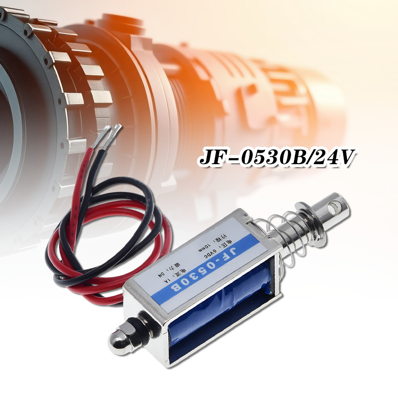Jual Modul Solenoid Push Pull JF-0530B 24V DC Selenoid Push Lock ...