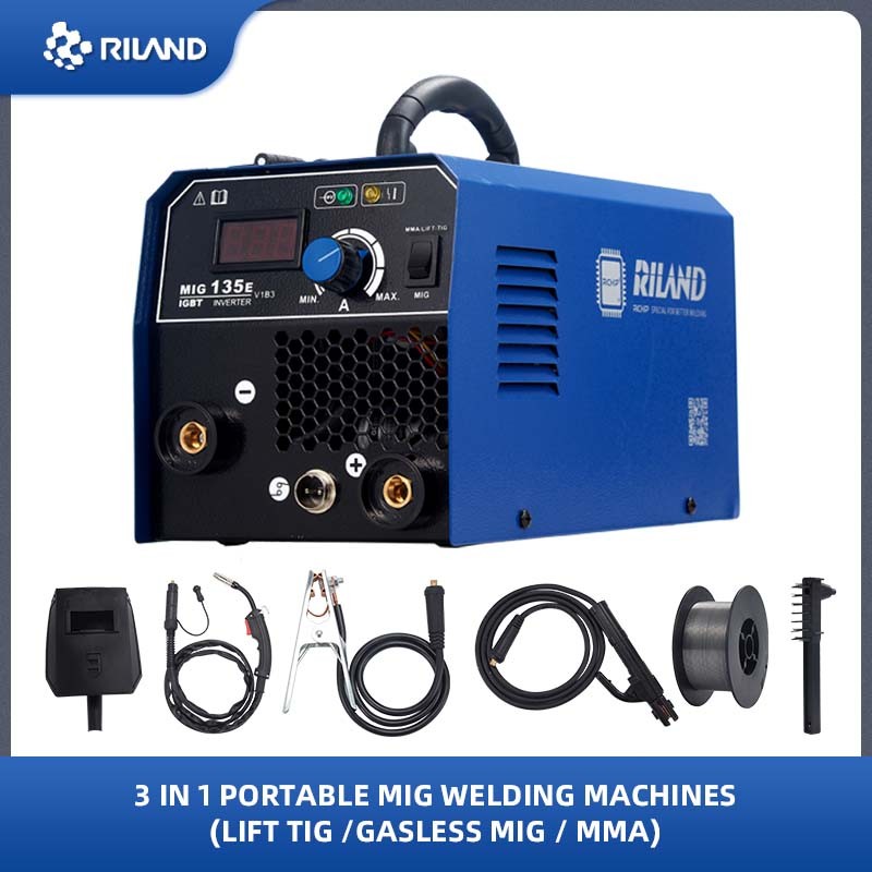 Jual RILAND MIG 135E 3in1 MMA/MIG/GASLESS MIG Inverter Welding Machine Contact Welding Non-Gas ...