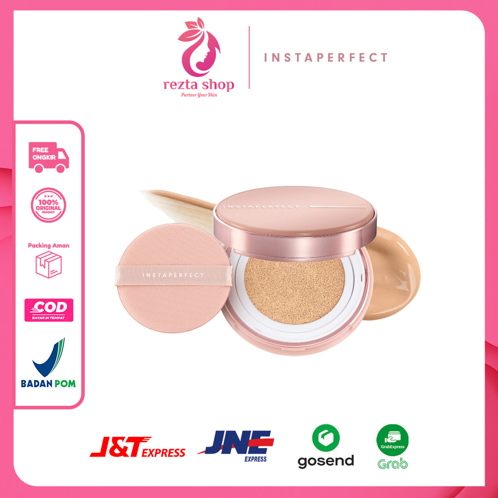 Jual INSTAPERFECT Skincover Air Cushion (Real Skin Buildable Coverage ...
