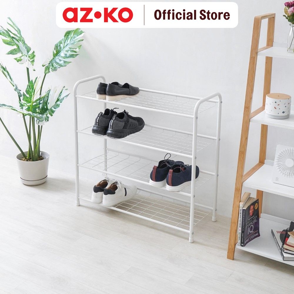 Jual AZKO Stora Rak Sepatu 4 Tingkat Cw1212-06 - Putih Shoe Rack ...