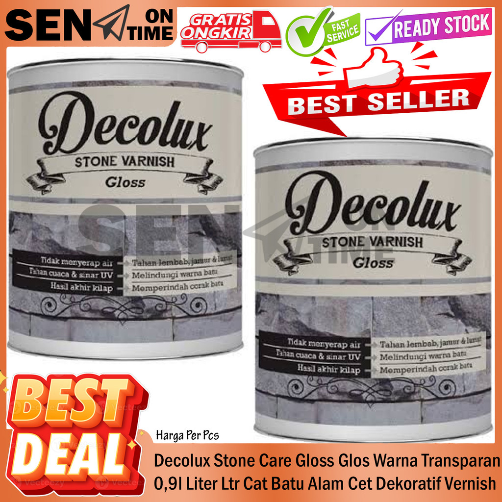 Jual Cat Batu Alam Cet Dekoratif Decolux Stone Care Gloss Glos Warna ...
