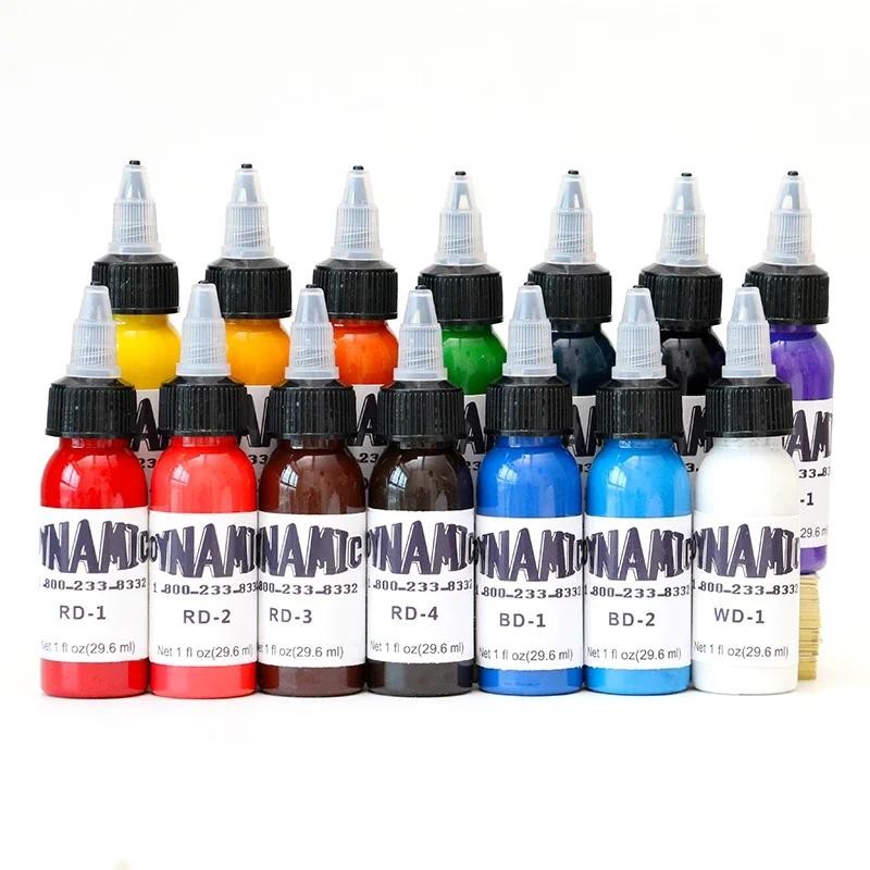 Jual 14Colors 30ml/Bottle Professional TattooInk For Body Art Natural Plant Micropigmentation ...