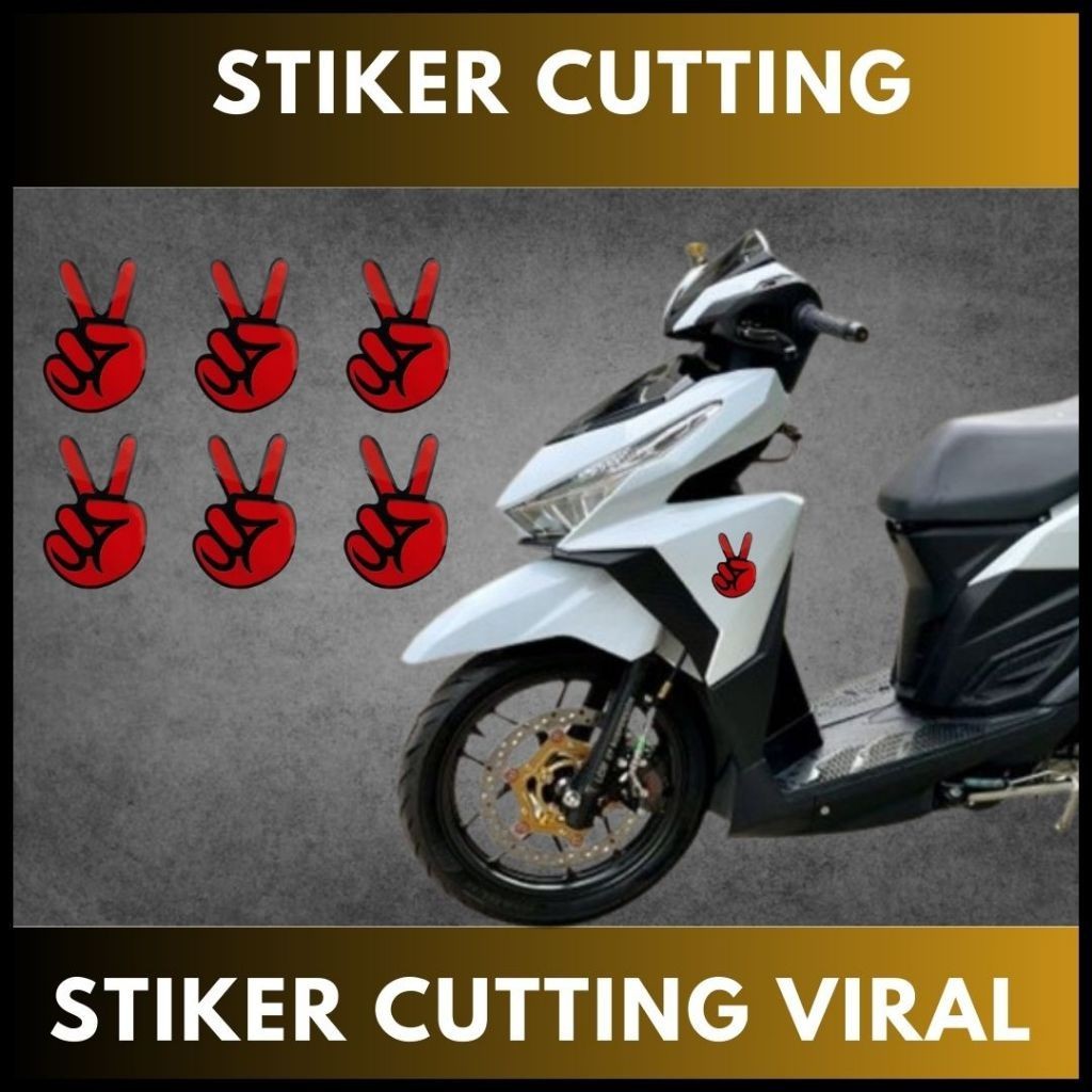 Jual Stiker Kata Woles Vinyl Cutting Helm - Stiker 2 jari - Viral ...