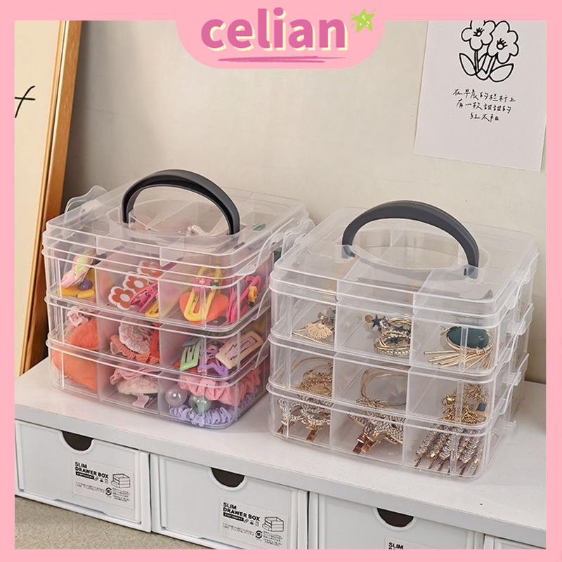 Jual 【Ready】Tempat / Kotak Plastik Penyimpanan Serba Guna 3 Lapis 18 ...