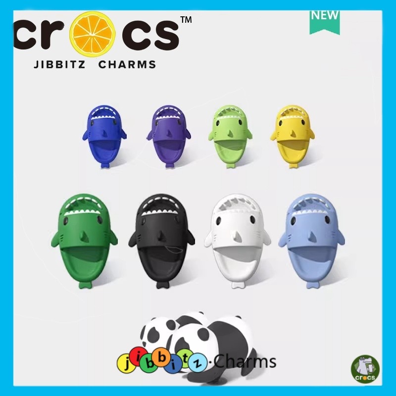 Jual COD Jibbitz crocs Cute Shark Shoe Buckle Hole Shoe Accessories ...