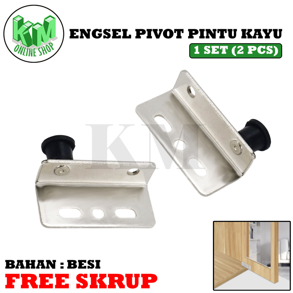 Jual Engsel Pivot Hinge Pintu Lemari Kayu Pivot Mini Kecil 1 Set ...