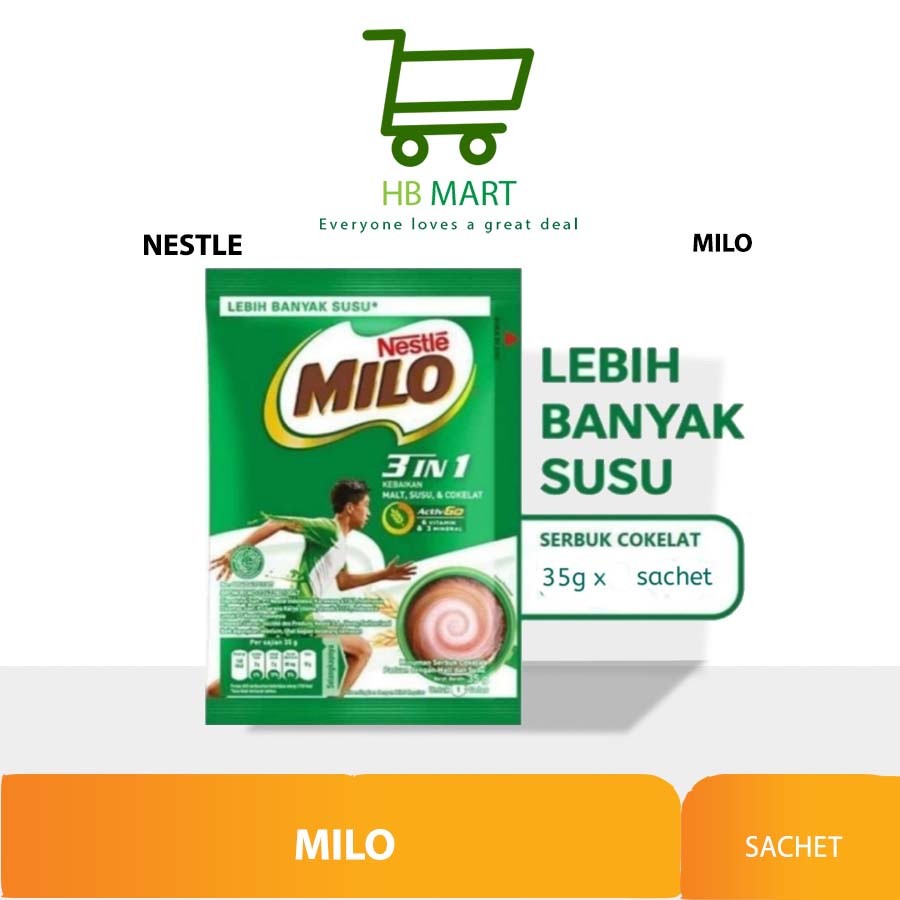 Jual Milo 22 gr x 10 per renceng / milo susu coklat | Shopee Indonesia