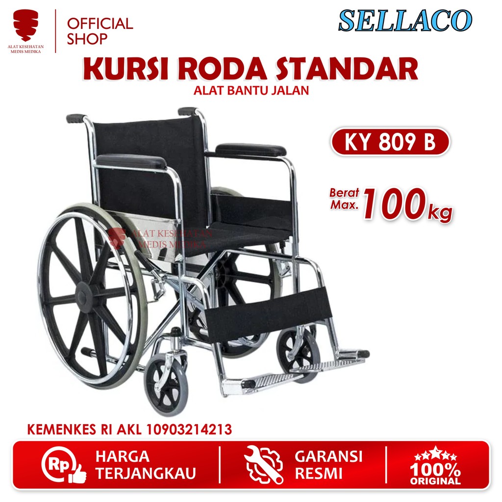 Jual Sella Kursi Roda KY809B Velg Racing Peralatan Penunjang Gerak ...