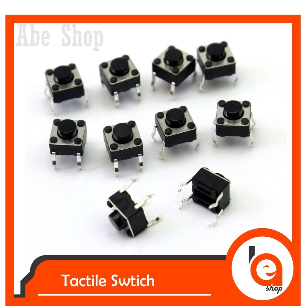 Jual Tactile Switch PCB 4 pin Push Button Abe | Shopee Indonesia