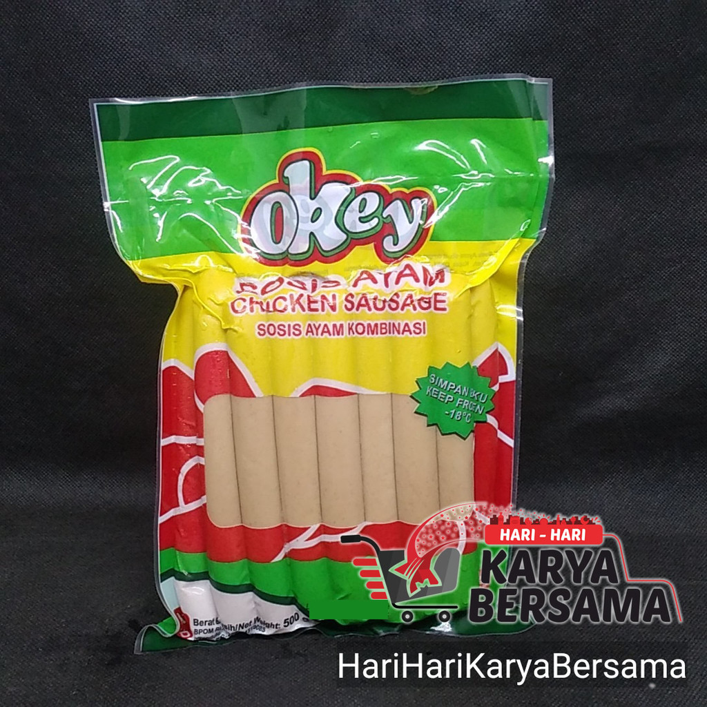 Jual MAKANAN BEKU OLAHAN OKEY CHICKEN SOSIS AYAM 500GR | Shopee Indonesia